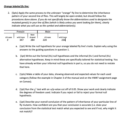 Orange labeled fly line 2. (5pts) Apply the same | Chegg.com