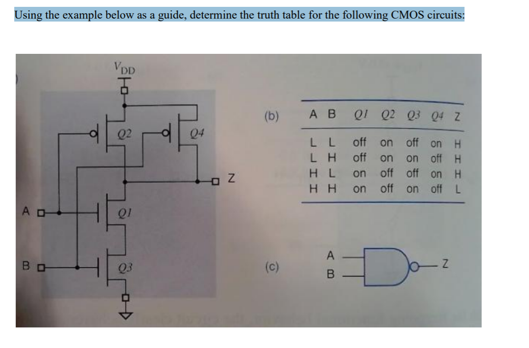 Solved Using the example below as a guide, determine the | Chegg.com
