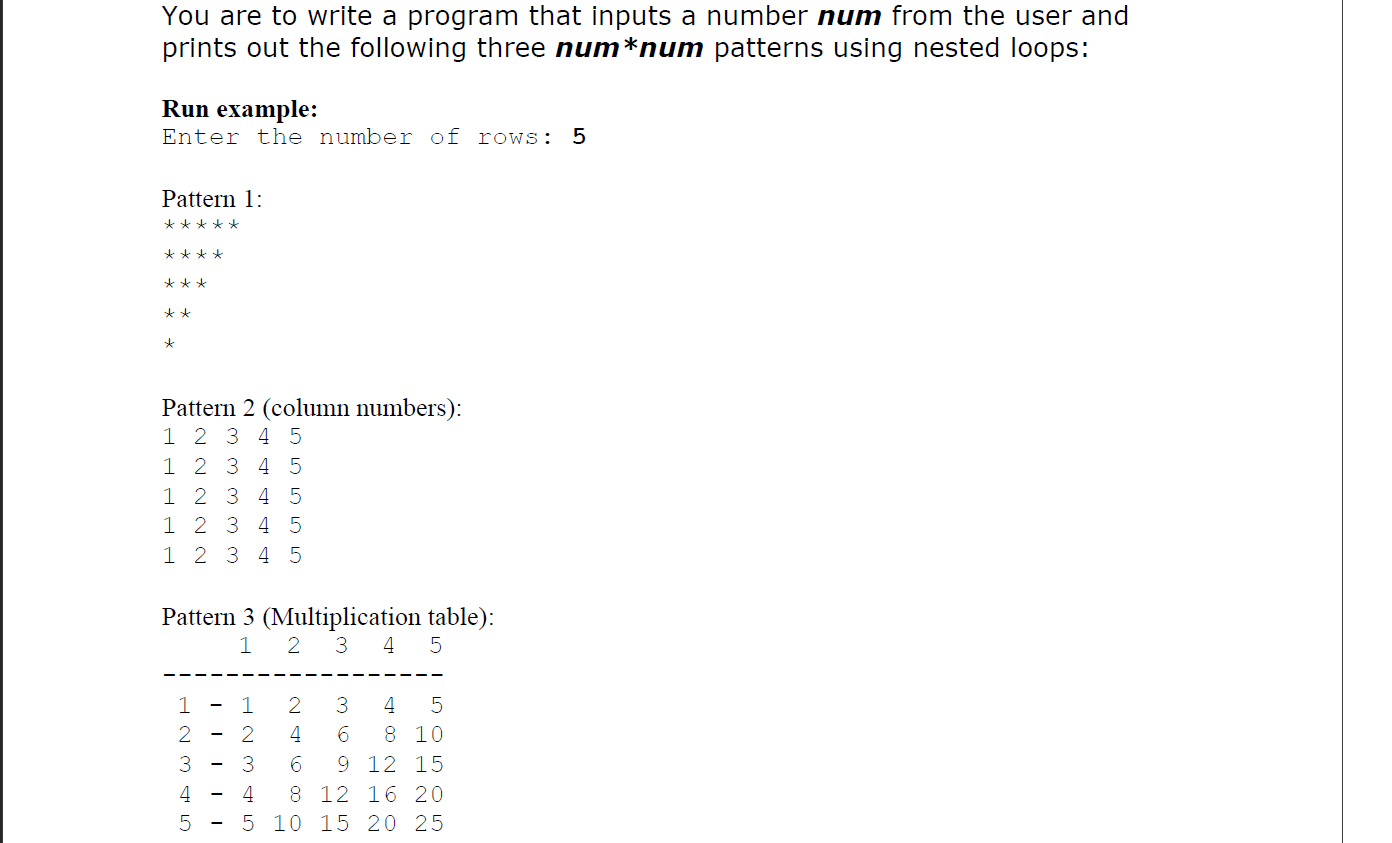Solved You Are To Write A Program That Inputs A Number Num 6714