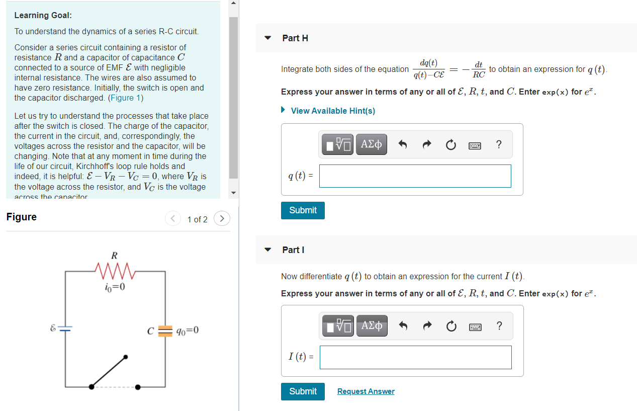 Solved Part 1 Learning Goal: To understand the dynamics of a | Chegg.com