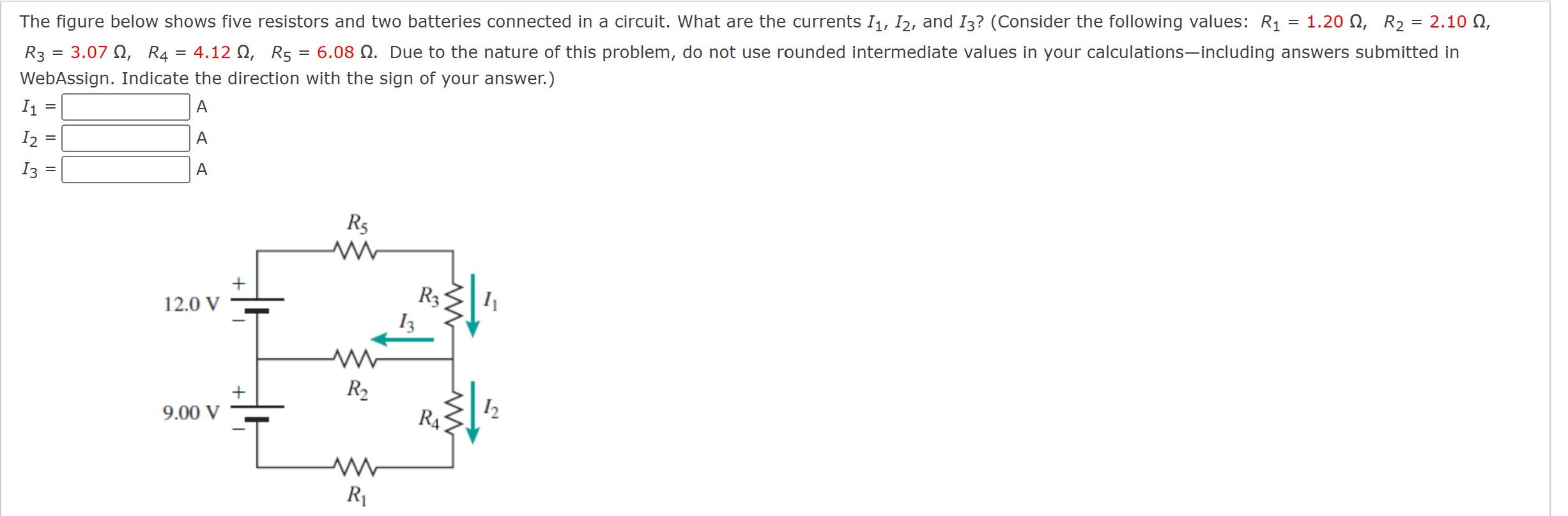 Solved The figure below shows five resistors and two | Chegg.com