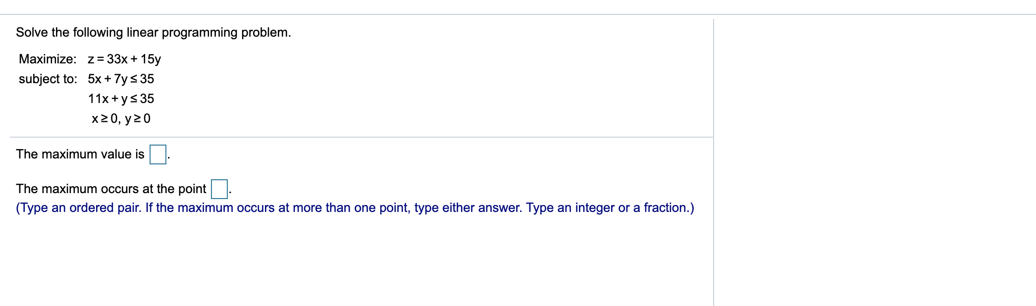 Solved Solve The Following Linear Programming Problem 