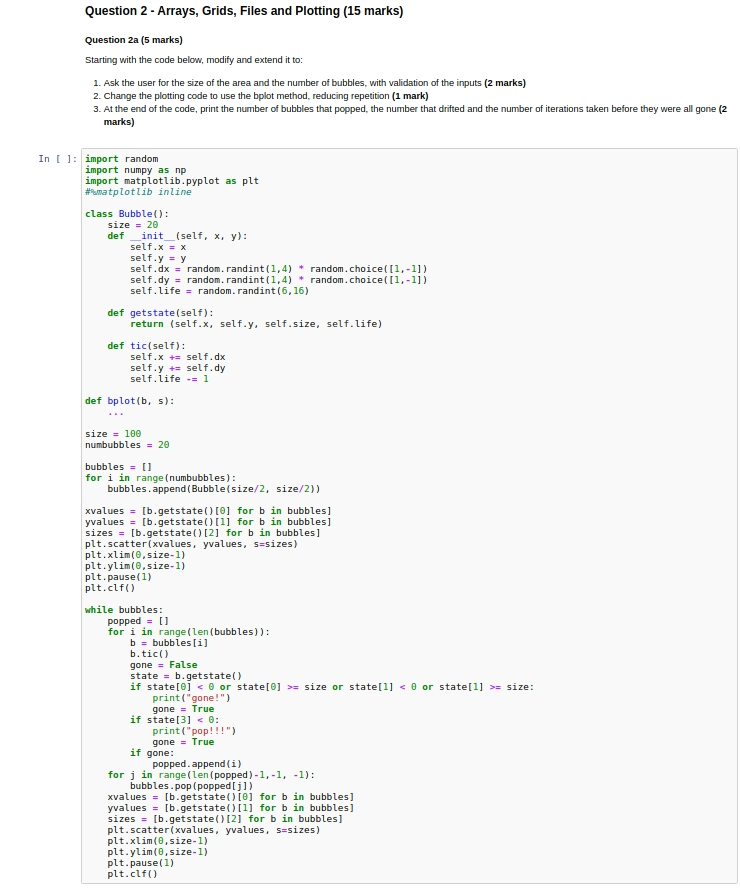 Solved Question 2 - Arrays, Grids, Files and Plotting (15 | Chegg.com Solved Question 2 - Arrays, Grids, Files and Plotting (15 | Chegg.com