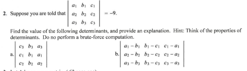 Solved a b c 2. Suppose you are told that a2b2 C2 -9. az b3 | Chegg.com