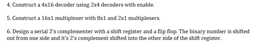 Solved 4. Construct a 4x16 decoder using 2x4 decoders with | Chegg.com
