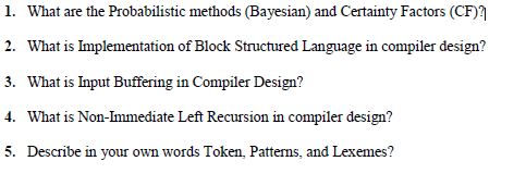 Solved 1. What are the Probabilistic methods (Bayesian) and | Chegg.com