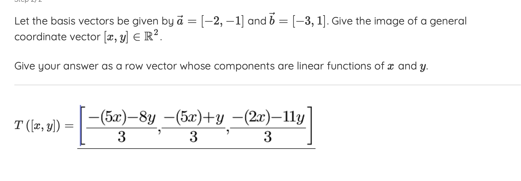 Solved Let T:R2→R3 be a linear map and α={a,b} a basis of | Chegg.com
