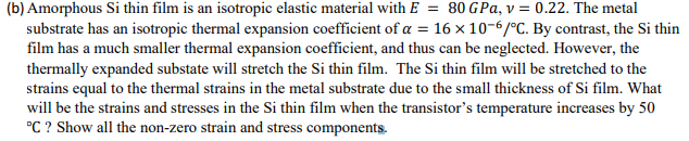 Solved Si thin film metal substrate(b) Amorphous Si thin | Chegg.com