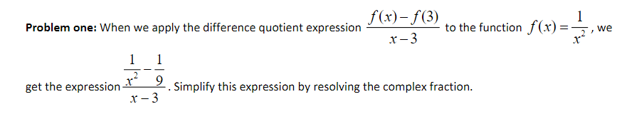 Solved Problem one: When we apply the difference quotient | Chegg.com
