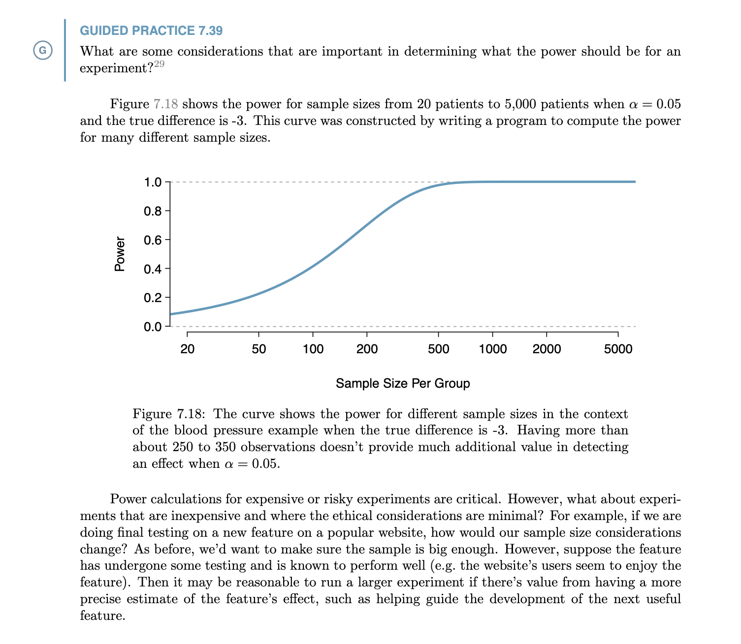 GUIDED PRACTICE 7.39 What are some considerations | Chegg.com