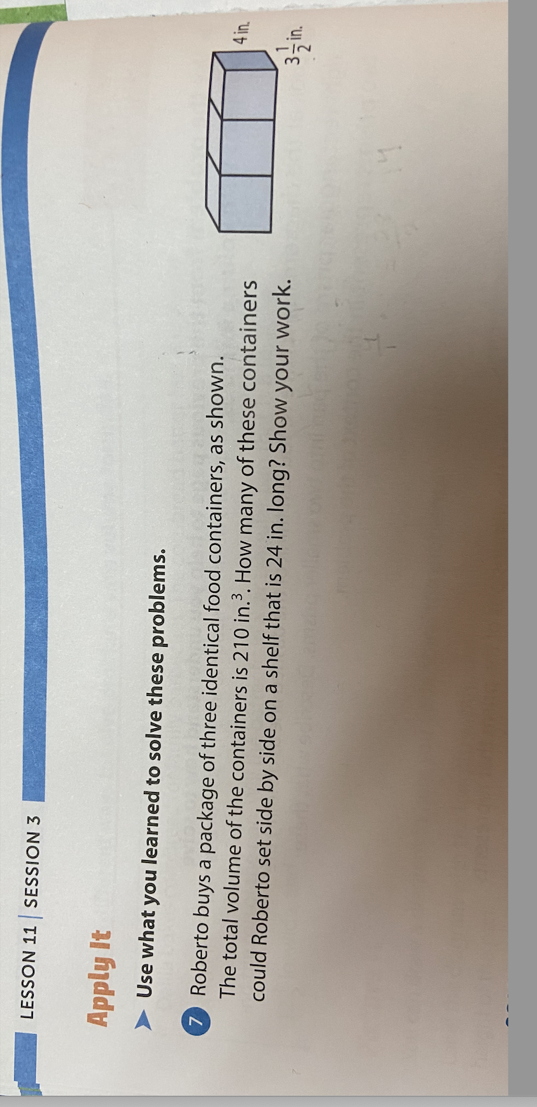 Solved LESSON 11 SESSION 3 Apply It Use what you learned to | Chegg.com