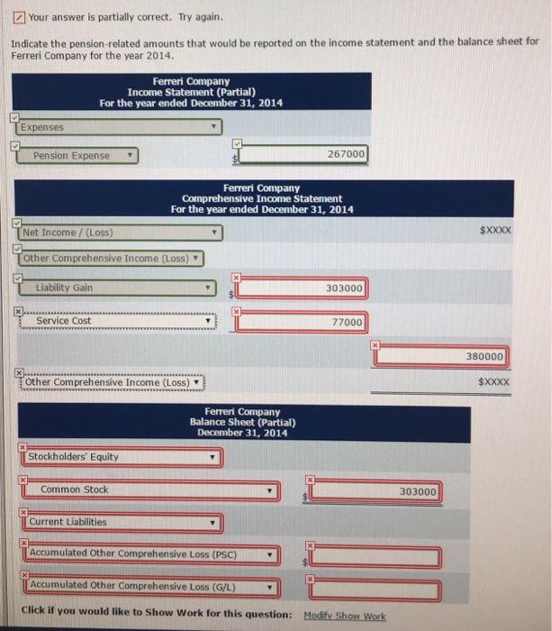 Exercise 20-12 (Part Level Submission) Ferreri | Chegg.com