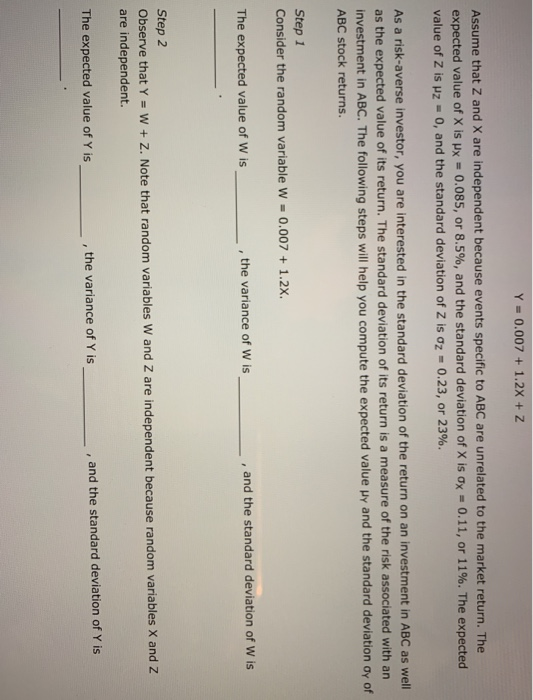 Solved 4. Expected value and variance of the sum of two | Chegg.com