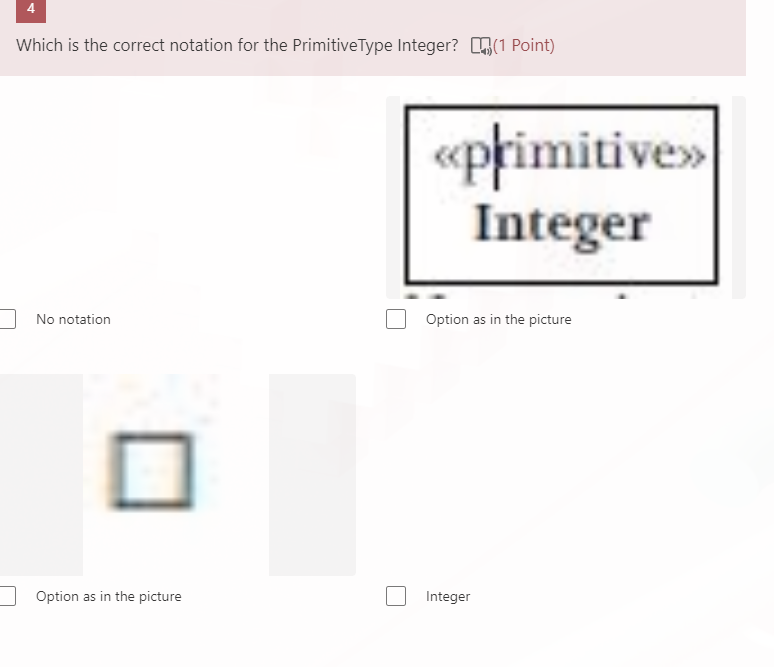 Solved Which is the correct notation for the PrimitiveType | Chegg.com