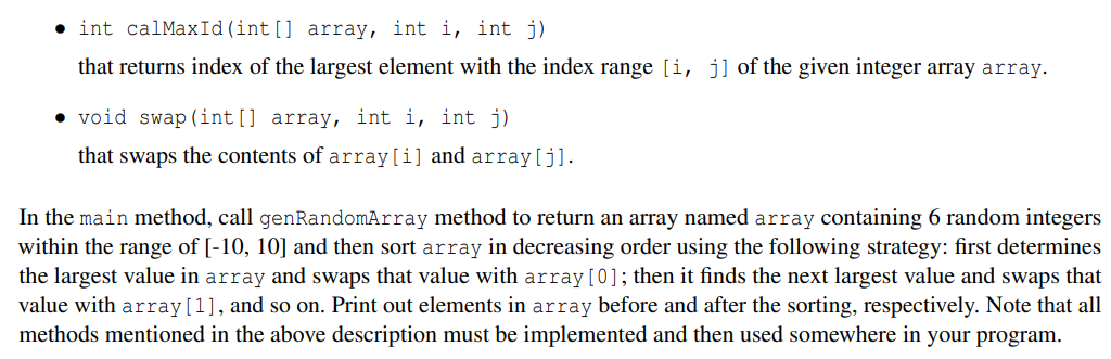 Solved Write a program that contains the following methods: | Chegg.com