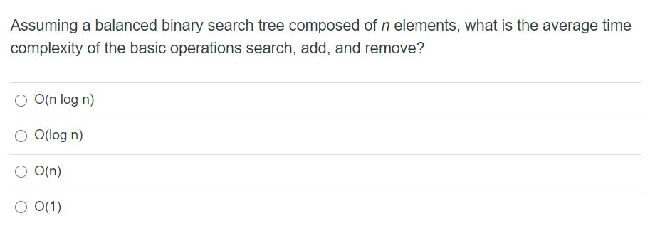 Solved True or False: The following is a valid Binary Search | Chegg.com