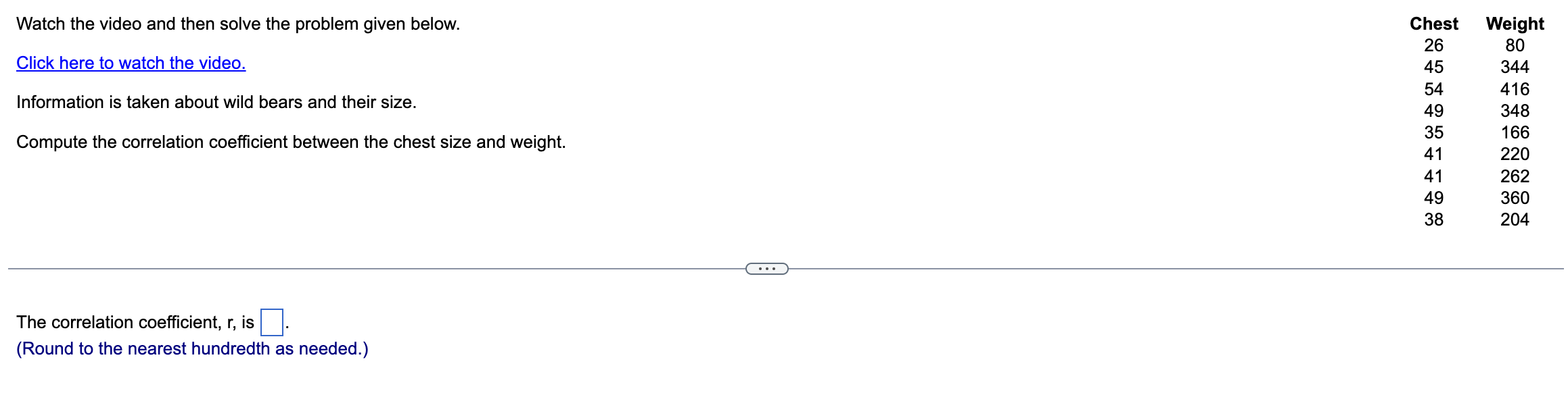 Solved Compute r, ﻿the correlation coefficient,using the | Chegg.com