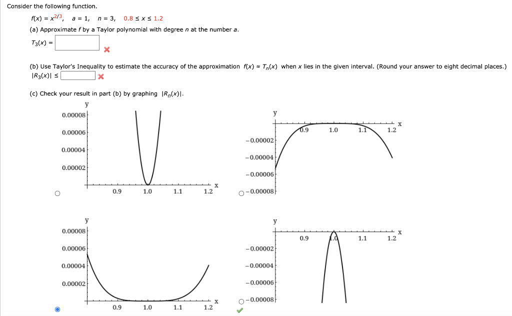 Solved Consider the following function. f(x) = x2/3, a = 1, | Chegg.com