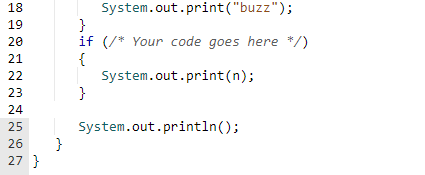 Solved When the provided integer n is divisible by 3 , print | Chegg.com