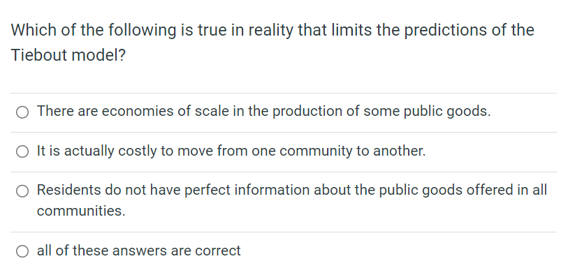 Solved If public goods are provided at the local level and | Chegg.com