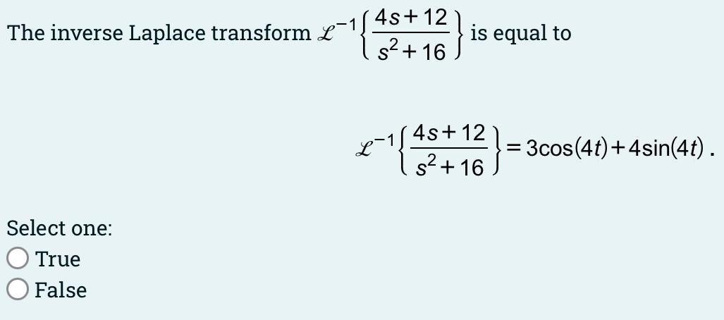 Solved The Laplace transform of L{3e−5t} is L{3e−5t}=s−3−5. | Chegg.com
