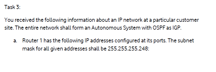 Task 3: You received the following information about | Chegg.com