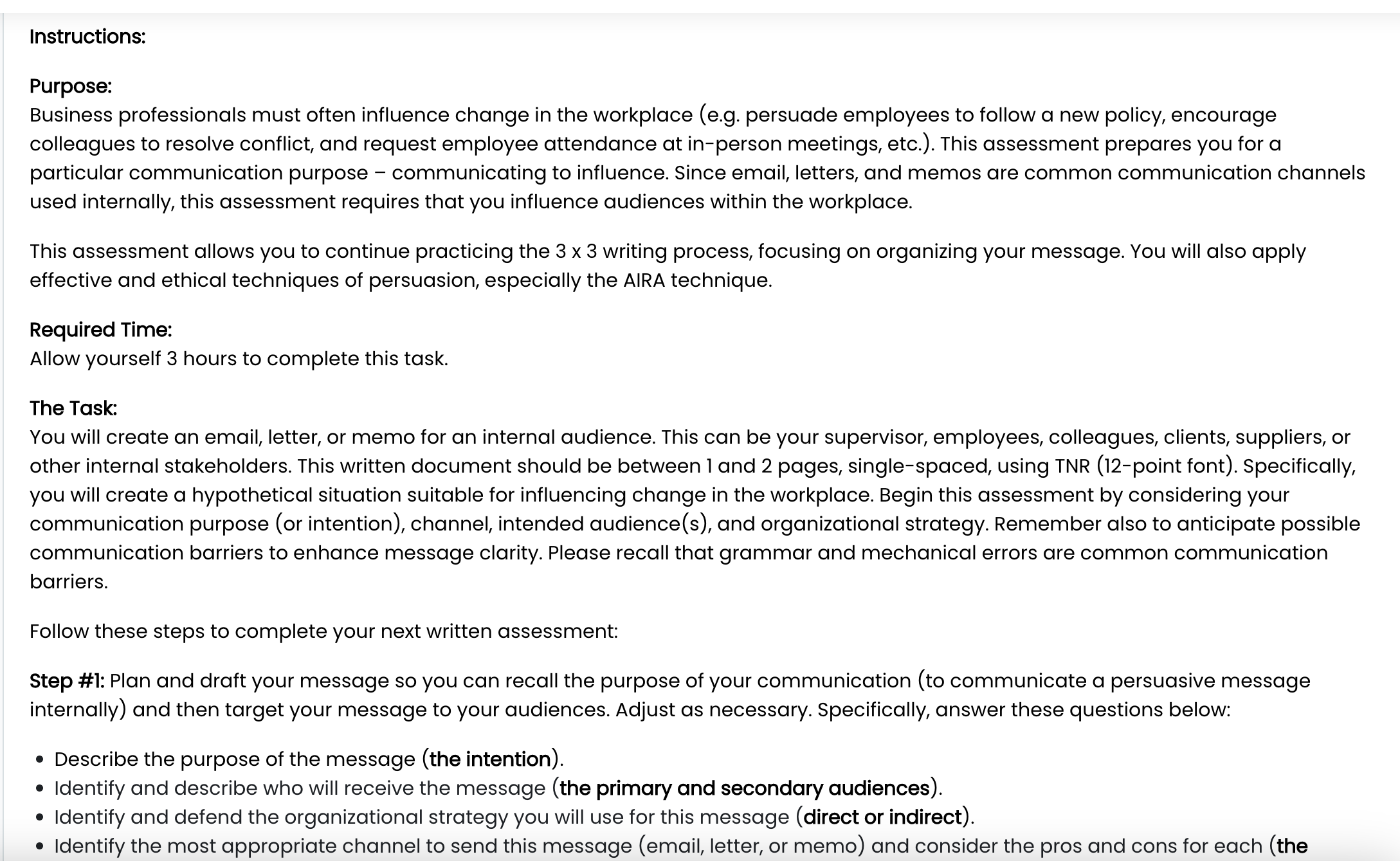 Step \#l: Plan and draft your message so you can | Chegg.com