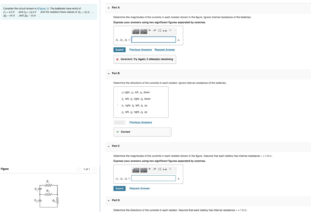 Solved Consider the circult shown in (Figure 1). The | Chegg.com