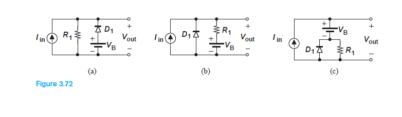 Solved 3.18. Plot Vout as a function of lin for the cir- | Chegg.com