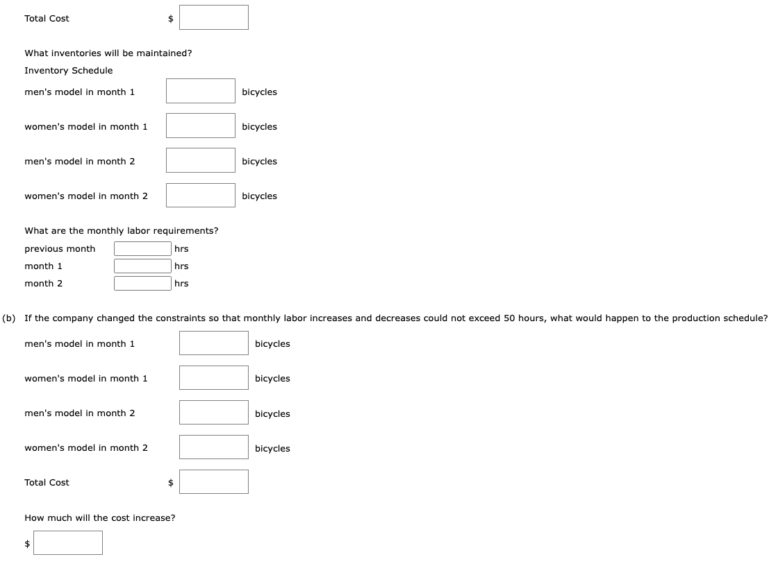 Solved A linear programming computer package is needed. The | Chegg.com