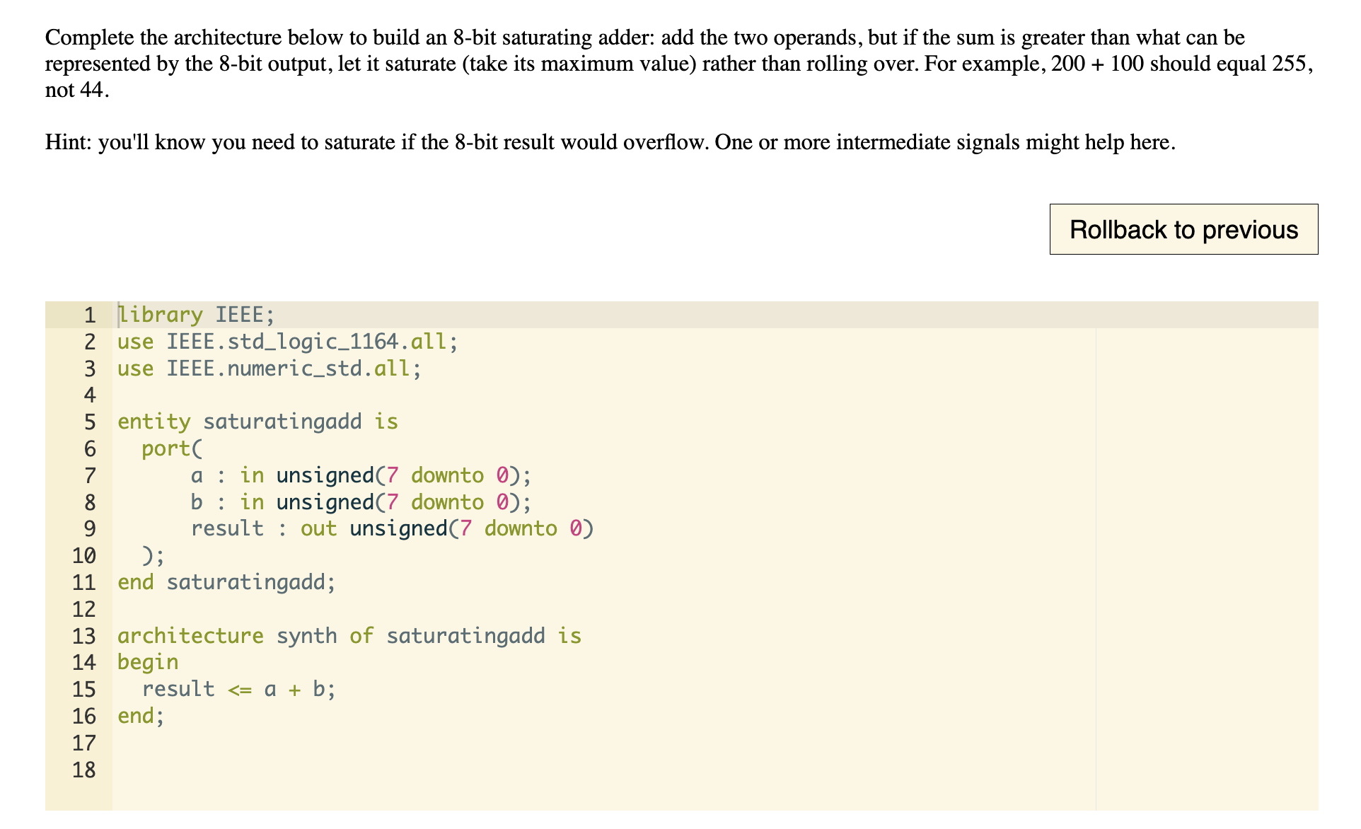 Solved Complete the architecture below to build an 8-bit | Chegg.com