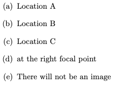 Solved An object is located to the left and below a thin | Chegg.com