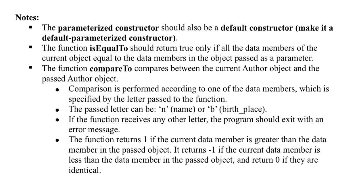 Solved Authors In this lab, you will write a program that | Chegg.com