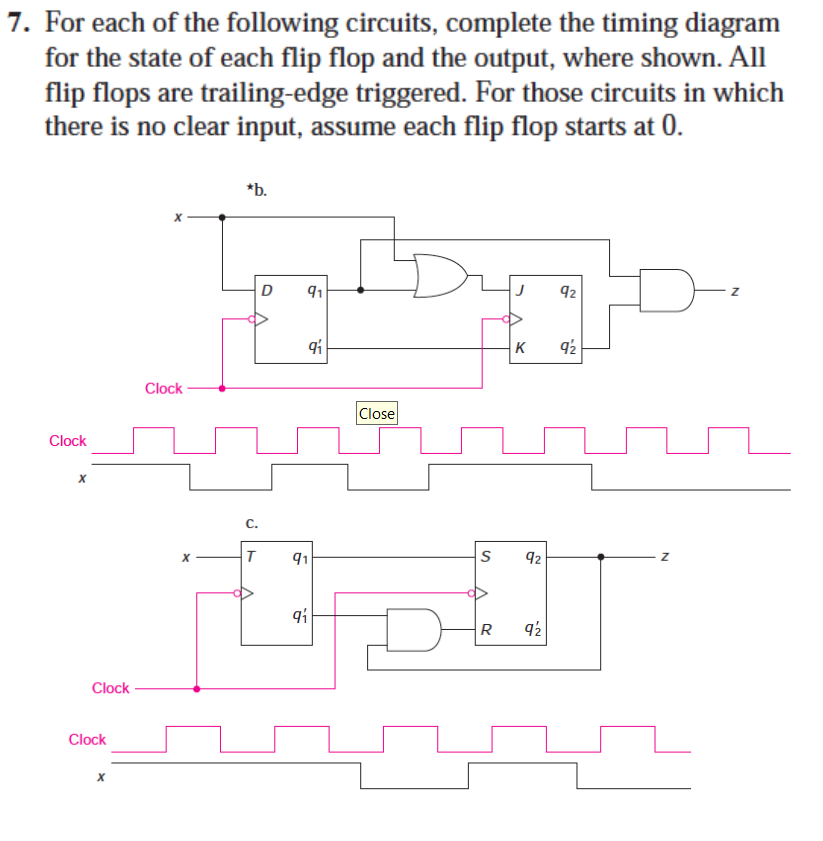 Solved For each of the following circuits, complete the | Chegg.com