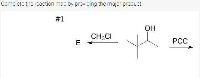 Solved Complete the reaction map by providing the major | Chegg.com