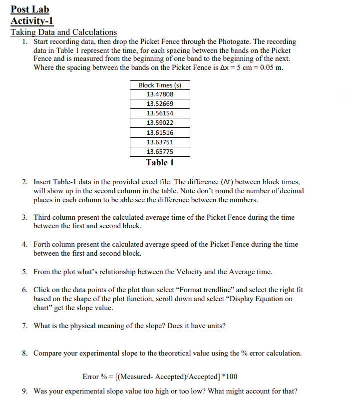 Solved Set-up 1. Fasten the Table Clamp and the 90 cm Rod to | Chegg.com