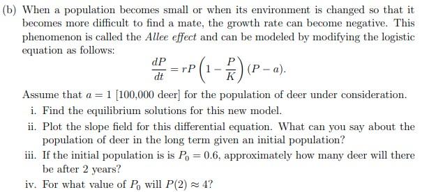 Solved I have done parts i and ii, I need iii and iv. The | Chegg.com