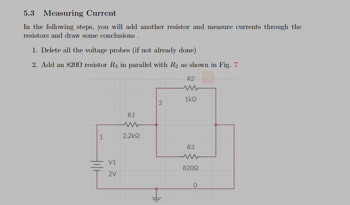 Solved 5.3 Measuring Current In the following steps, you | Chegg.com