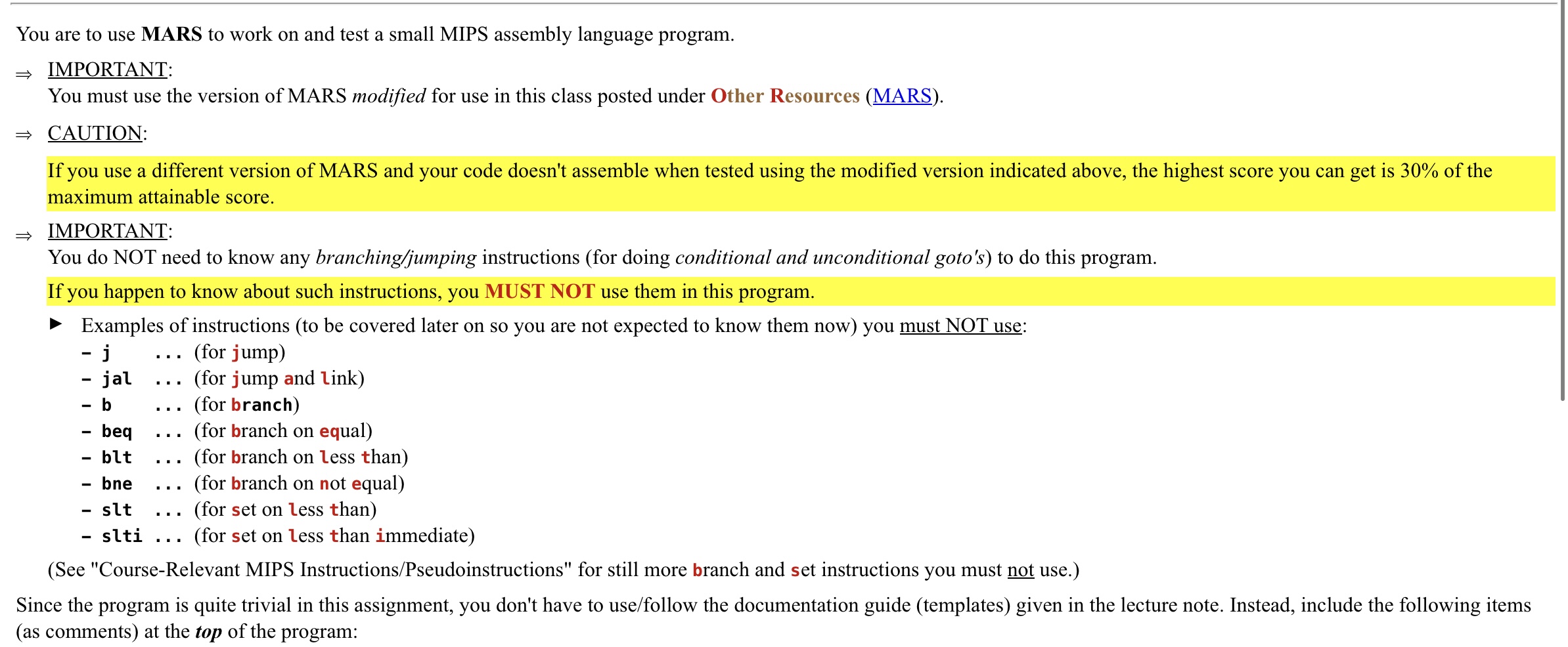 Solved You are to use MARS to work on and test a small MIPS | Chegg.com