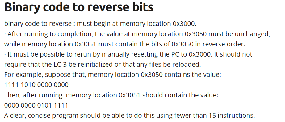 Solved Binary Code To Reverse Bits Binary Code To Reverse 8051