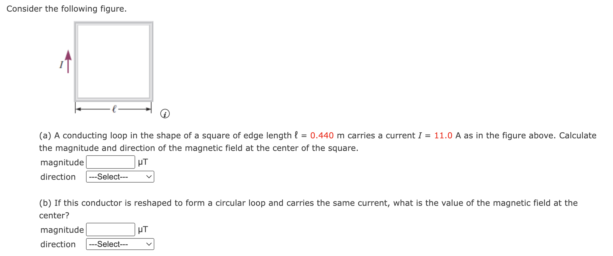 Solved Consider the following figure. (a) A conducting loop | Chegg.com
