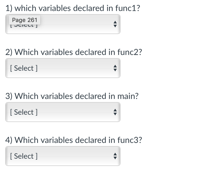 Solved Consider the following skeletal C program: void | Chegg.com