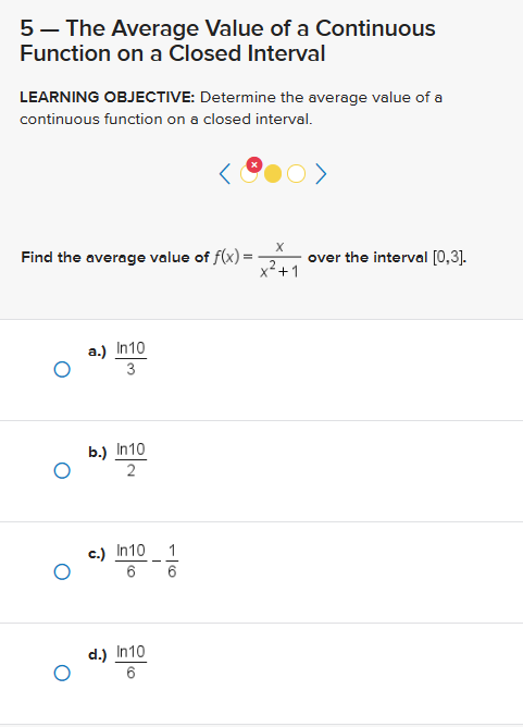 Solved 5 - The Average Value of a Continuous Function on a | Chegg.com