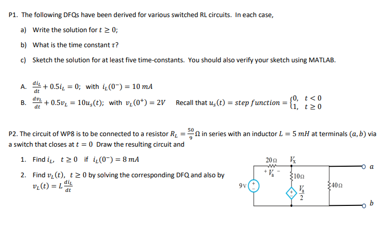 Solved P1. The following DFQs have been derived for various | Chegg.com