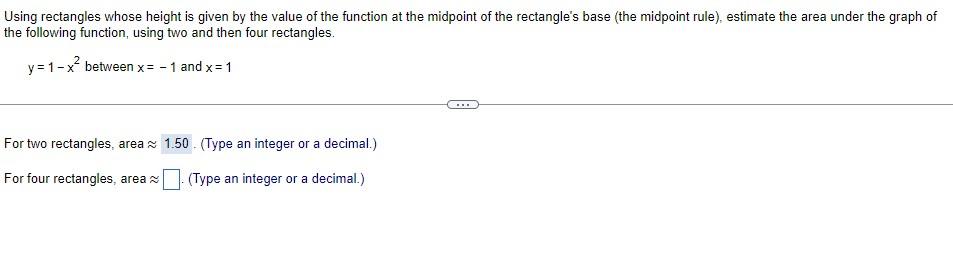 Solved Using rectangles whose height is given by the value | Chegg.com