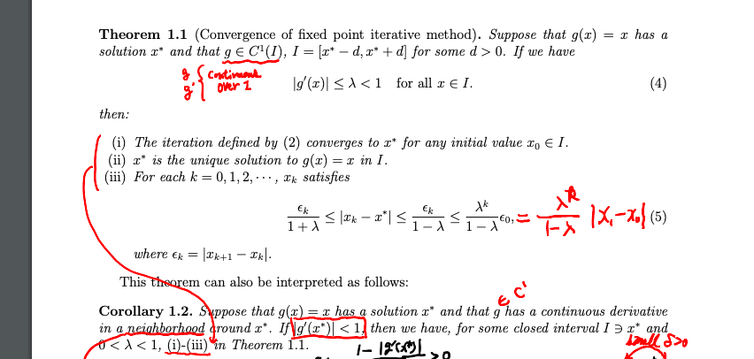 Solved Compare the two fixed point iterative methods | Chegg.com