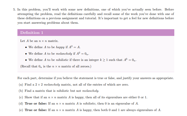 Solved In this problem, you'll work with some new | Chegg.com