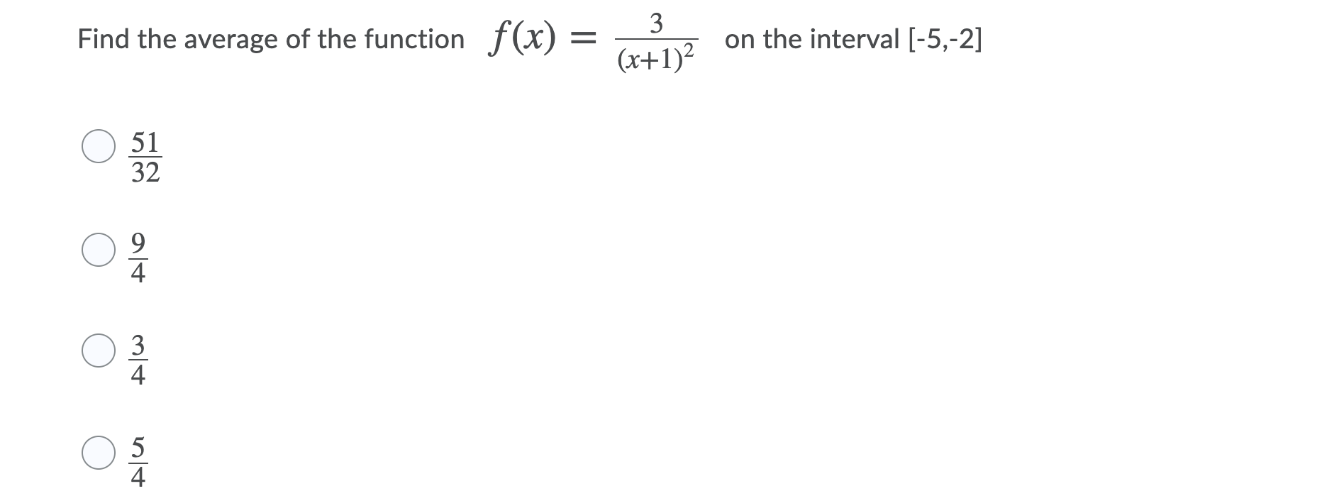 Solved Find The Average Of The Function F x 3 x 1 On Chegg
