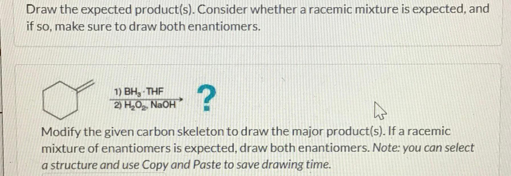 Solved PLEASE ANSWER ALL Draw the expected product(s). | Chegg.com