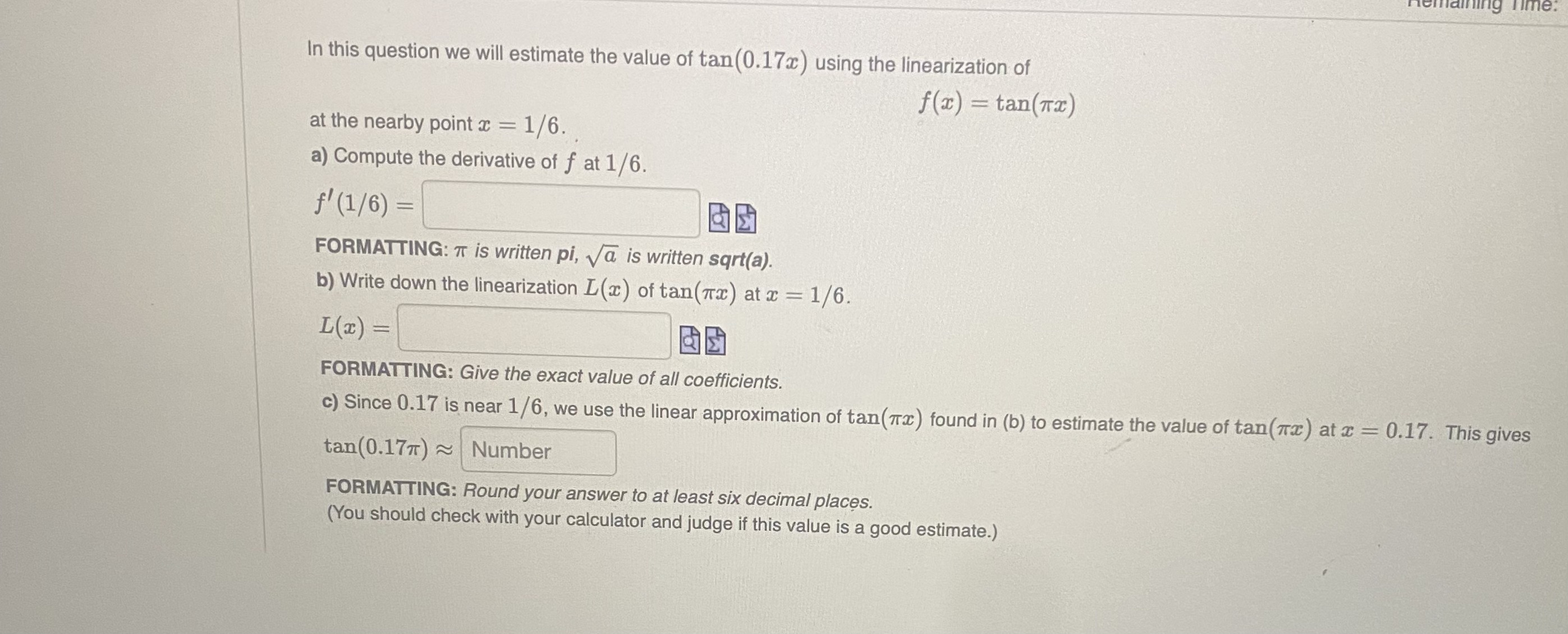 Solved In this question we will estimate the value of | Chegg.com